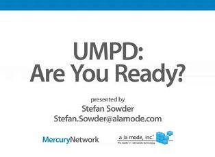 UMPD - Are You Ready? - Appraisers Blogs